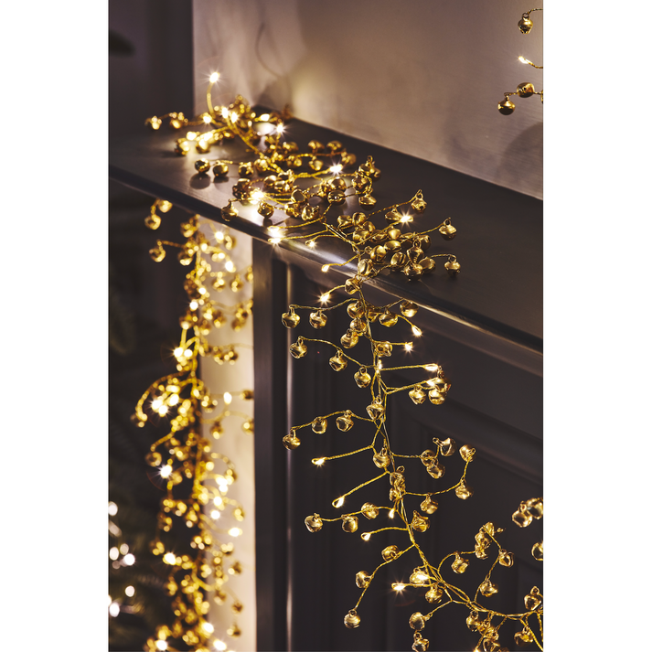 Golden Bells String Lights - Cheery Christmas Decoration – Lumina Of London